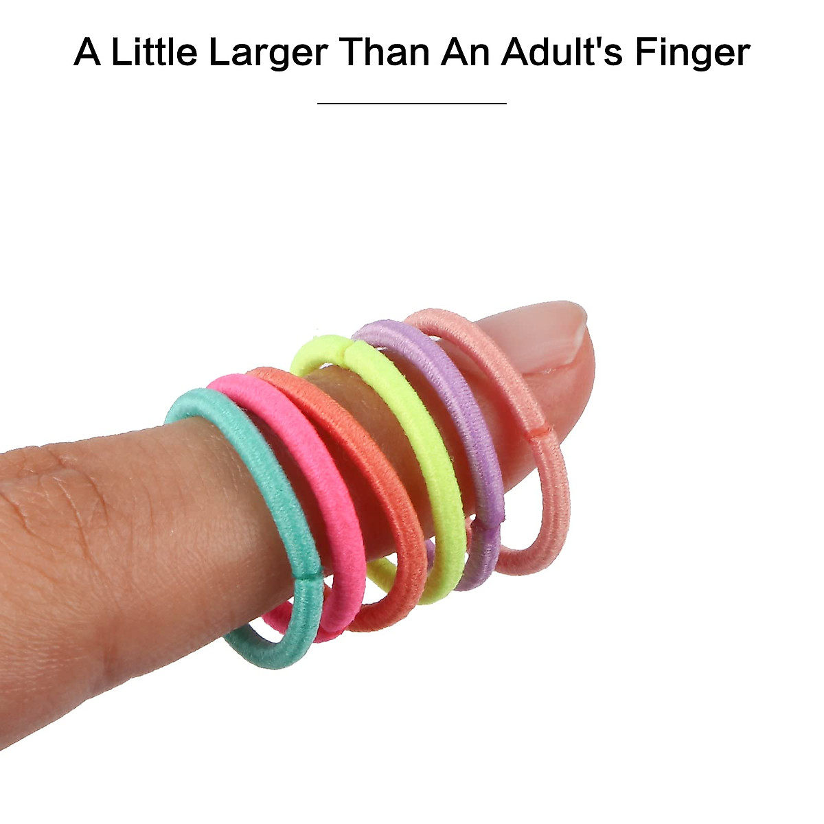 SYGY 200PCS Baby Hair Ties for Girls, Toddler Hair Tie 3mm Thick, Small Hair Ties Multicolor Elastic Hair Bands, No Hair Damage Cute Hair Accessories Ponytail Holder for Infants Kids