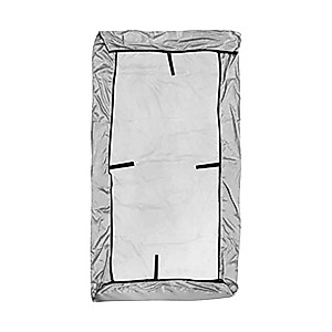 Lucitingfinil Patio Canopy Swing Cover Outdoor Swing Canopy Replacement Waterproof UV Resistant Durable Removable Swing Canopy Cover 75x47inch (Silver)