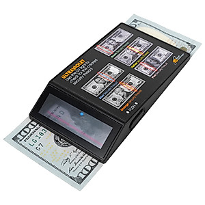 Royal Sovereign Pocket Sized Counterfeit Bill Detector (RCD-UVP), Black