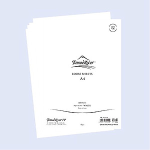 Tomoe River FP Loose Sheet, 8.27 x 11.7 Inches (A4-size), White, 100 Sheets/Pack (TMR-A4P-W)