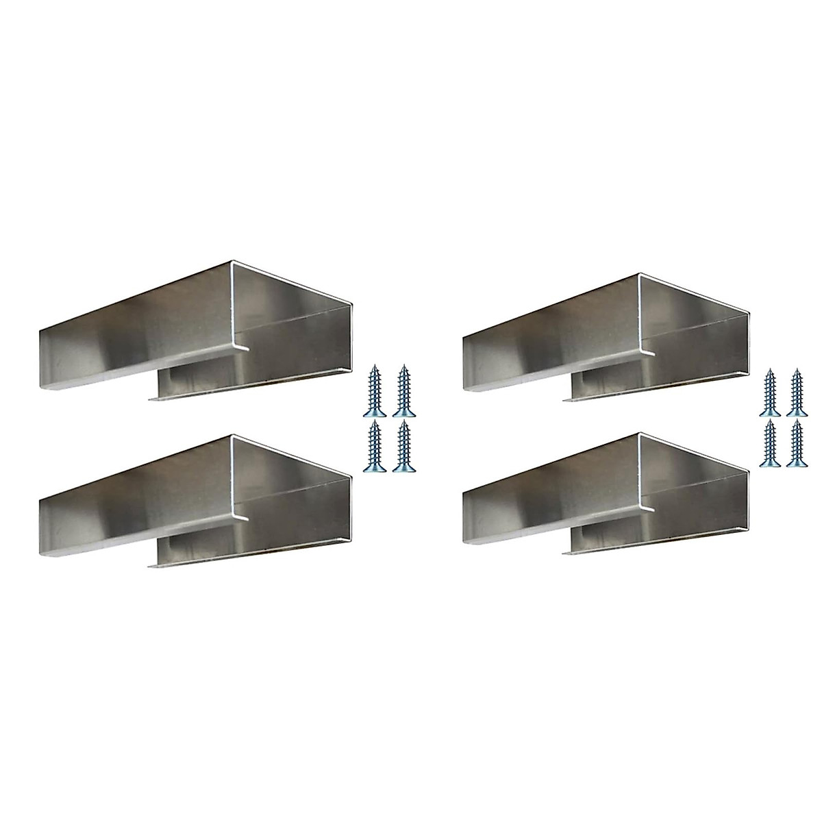 Qsvbeeqj Set of 2pcs Multi Purpose Storage Rack Under Cabinets Shelf with Mounting Screws Kitchen Can Sealing Jar Stand
