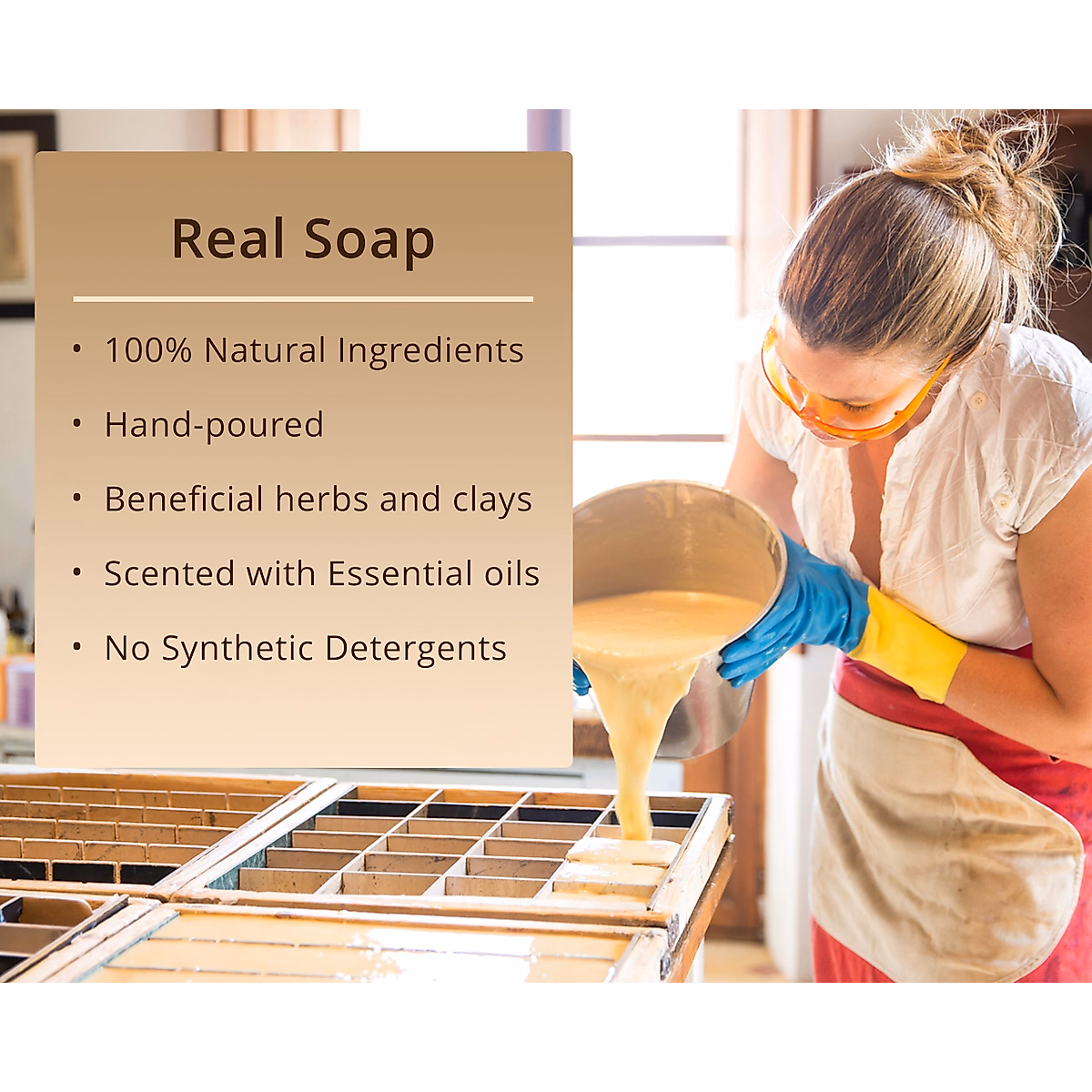 Sophie & Rose Goat Milk Soap, Moisturizing Cleansing Bar, Creamy, Nourishing Lather, Gentle For Sensitive Skin, Handmade USA (Orange Patchouli, 4.5 ounce (Pack of 1))