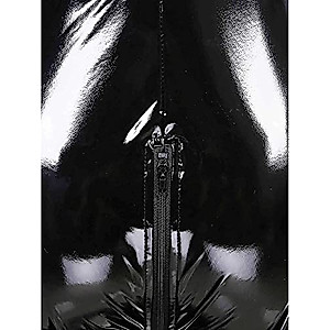 ZSQBQ Women Sexy Wetlook Latex Catsuit Skinny Costumes Black