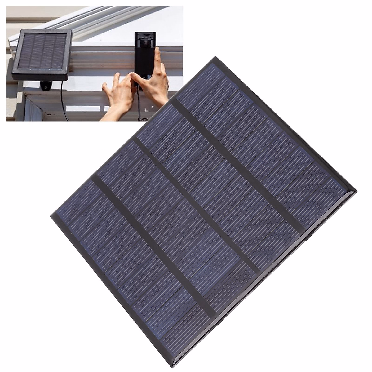 Solar Panel Battery Mini Tool Generating Panel Charger 9V Board Polysilicon Miniature 2W Utensil for Tool Tool Charger Power Battery Charger Battery Charging Solar Panels