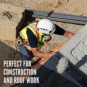 Malta Dynamics Warthog Safety Harness Fall Protection with Tongue Buckle Legs, Full Body Harness for Construction - OSHA/ANSI Compliant, (3XL)