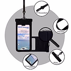 NIUTRIP Universal Case Waterproof Phone Pouch,Dry Cellphone Bag Compatible for iPhone 13 12 11 Pro Max XS Max XR X 8 7 6 SE S,Galaxy S22 Ultra S21 S20 S10 S9,Up to 7.0",Pink and Blue,2Pack