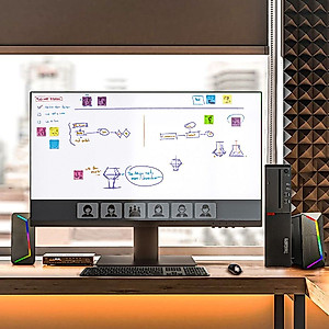 Lenovo ThinkCentre M710s SFF Desktop Computer, Intel Core i7-6700, 16GB DDR4, 512GB NVMe SSD, 24" Full HD Monitor, Wireless Keyboard & Mouse, Speakers, Windows 10 Pro