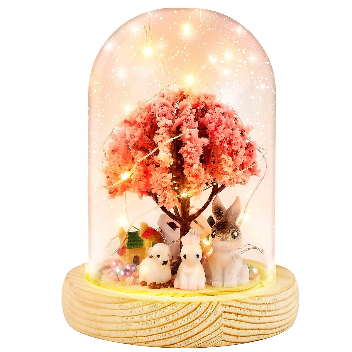 IEKEODI Make Your Own Magic Night Light, DIY Night Light Kit for Girls,Arts and Crafts Nightlight Project Novelty for Girls Ages 6-8