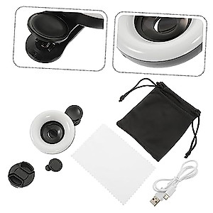 HOOTNEE Camera Lens Pink Phone Light Phone Clip Phone Clip Light Phone Lens Lamp for Manicure Clip on Light for Phone Fill Light Cell Phone Macro Lens Mobile Phone Light Cosmetic LED