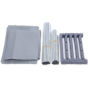 4-Tier Waterproof Cube Storage Shelf Organizer for Bedroom, Living Room, Ideal for Small Spaces Diy, Can Be Used as Bookshelf, Bookcase, Closet, Pantry Shelves and Many More (Metal &Woven Fabric)