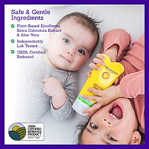 California Baby Calendula Cream | Soothing Baby Cream | Allergy Friendly | Plant-based | Soothes and Moisturizes Irritated, Dry Skin On Face and Body | 2 oz
