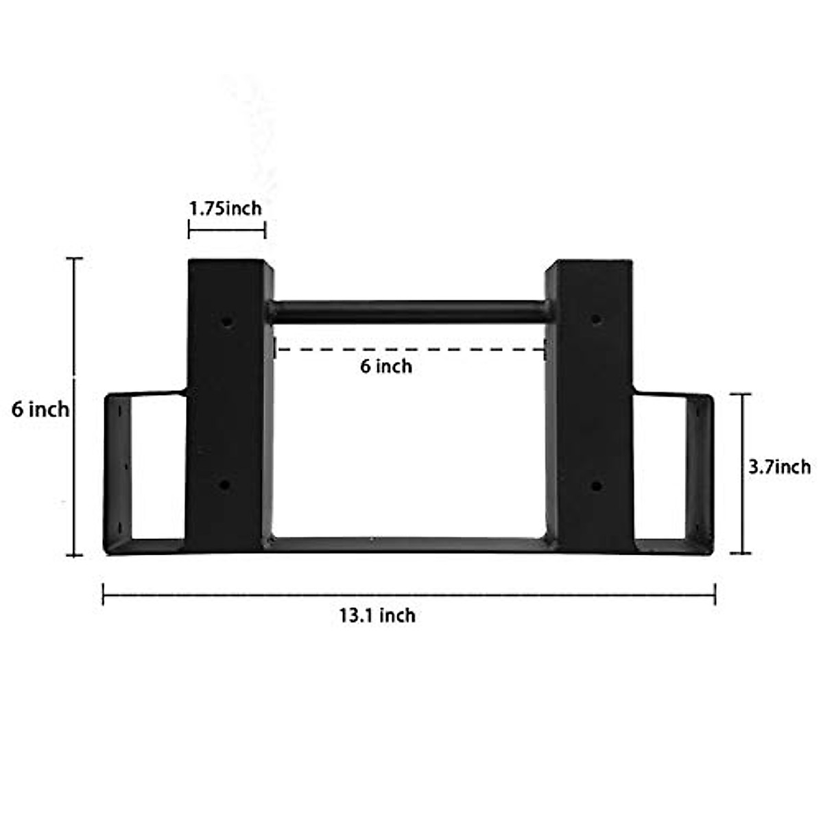 Zantle Outdoor and Indoor Firewood Log Rack Bracket Kit, Fireplace Wood Storage Holder - Adjustable to Any Length