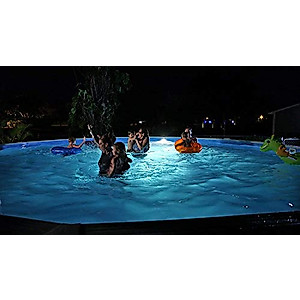 Nightlighter LED Aboveground Pool, 750 Lumens –Underwater Lighting, Easy to Install Under The Top Rail, ETL Listed, NL50, Grey