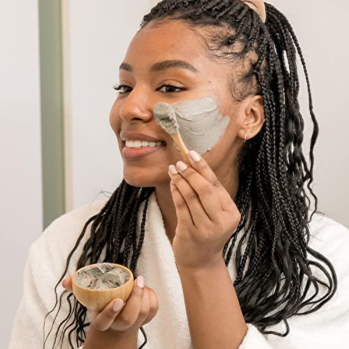 Sky Organics Indian Healing Clay with Detoxifying Bentonite Clay for Face, Helps Remove Impurities, Suitable for Oily or Blemish-Prone Skin, 100% Pure, Vegan & Cruelty-Free Skin Care, 4 Oz.