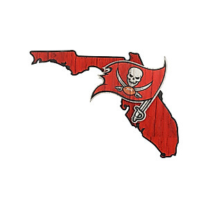 FOCO Tampa Bay Buccaneers NFL Wood State Sign