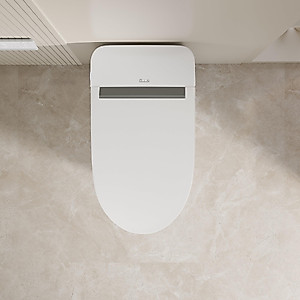ELLAI Smart Toilet ADA Height Tankless Elongated Bidet Toilet with Auto Flush, One Piece Toilet with Bidet Build in Heated Seat and Multi-Function Remote Control in White