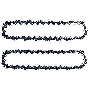 Opuladuo 2PC 8 Inch Chainsaw Chain, 8" Replacement Chain for Black & Decker LPP120, LPP120B Pole Saw and More - 3/8" - .043" - 34 Drive Links