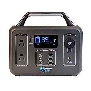 Portable Power Station | Massimo Back up Battery with Built-in AC/DC/USB Outlets | CPAP Power Supply, Solar Generator(Solar Panel Not Included) (300W)
