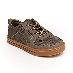 OshKosh B'Gosh Boys Brixton Sneaker, Brown, 12 Little Kid