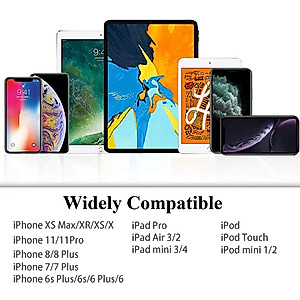 [Apple MFi Certified] 2PACK Dual Lightning iPhone Splitter & iPhone Dongle Adapter 4 in 1 Music+Charge+Call+Volume Control Compatible for iPhone 14/13/12/11/XS/XR/8/7/6/iPod/iPad