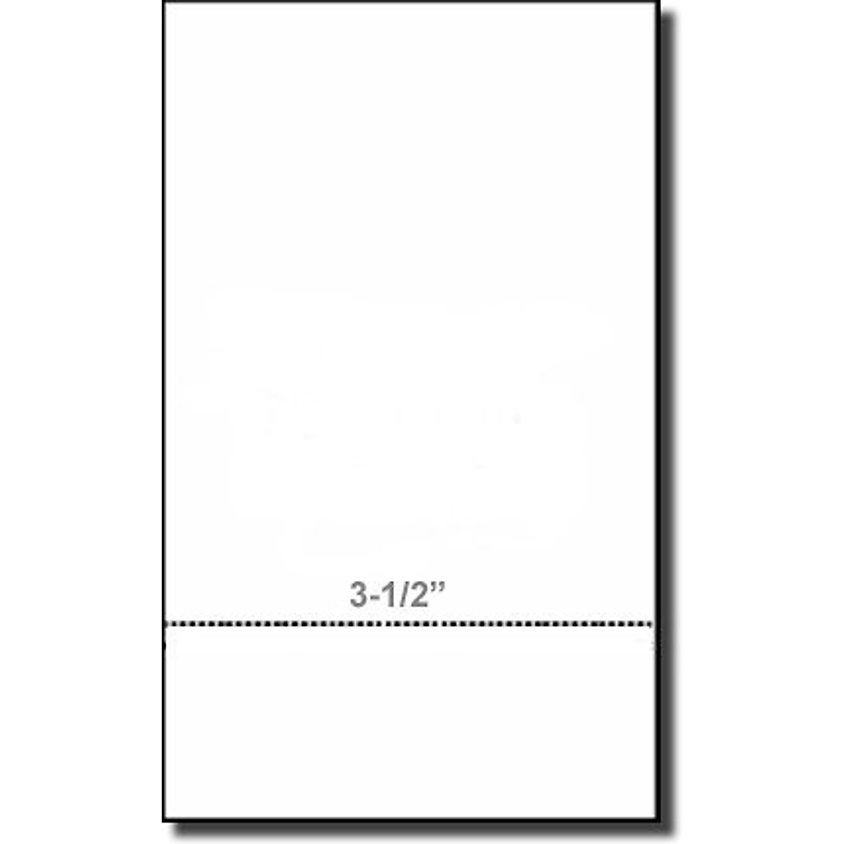 500 Sheets, Legal Size (8.5" x 14") Paris 04173, Legal Size 24# White Bond with 3-1/2" Perforation