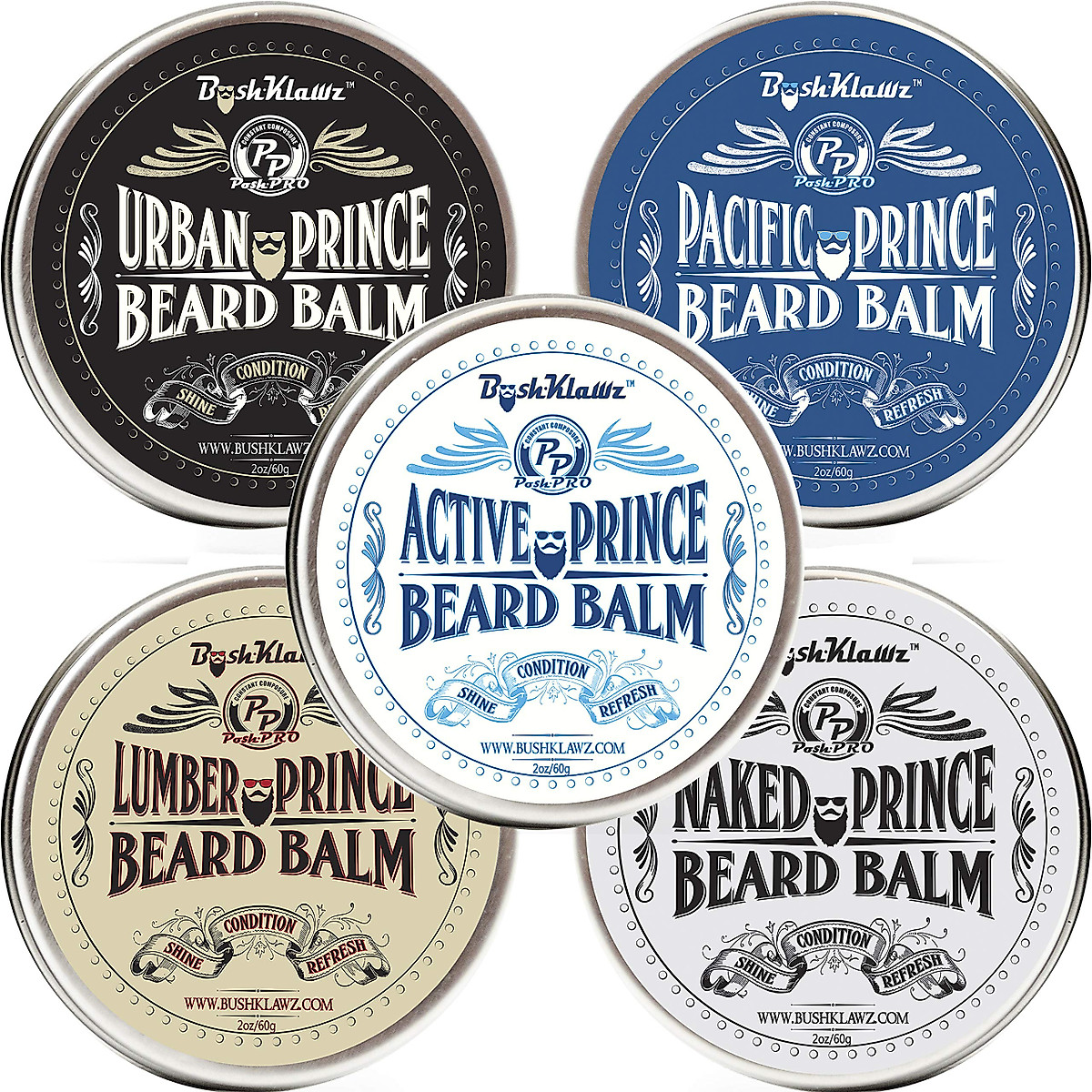 Naked Prince Scent Free All Natural Beard Balm Leave in Conditioner Beard Butter Moisturizer Premium Scentless Fragrance-Free Great for Hunters - Best Leave in Conditioner Balm for Bearded Men