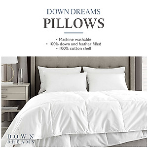 Down Dreams Manchester Mills Classic Pillows - Queen/Firm Support 2-Pack