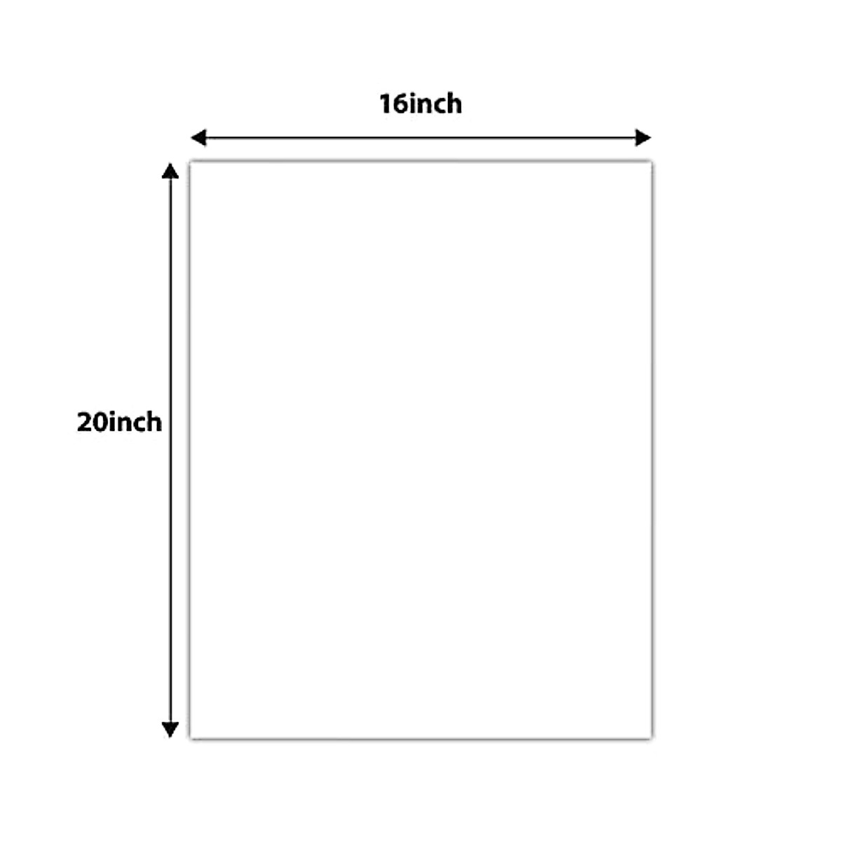 Golden State Art, Uncut 16x20 White Mats Matboards, Acid Free, for Photos, Frames, DIY Projects (10 Pack, 16x20 Inches)