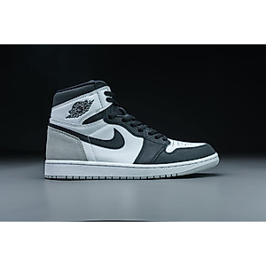 Nike Men's Air Jordan 1 Retro High OG Shoes, White/Black-grey Fog-bleached, 9