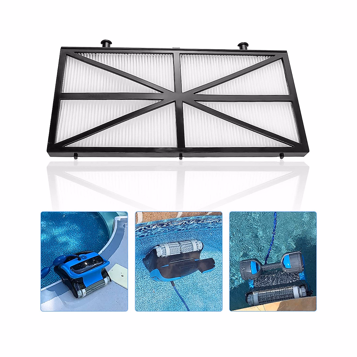 9991425-R4 Pool Cleaner Filters Fit for Dolphin Deluxe 4 Deluxe 5 Triton Nautilus Premier, Robotic Pool Cleaner Ultra Fine Filter Cartridge Replace 9991414-ASSY