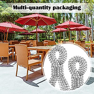 2 Pcs Outdoor Patio Umbrella Cord Line Nylon Rope 20 ft Patio Umbrella Replacement Parts Patio Umbrella String Replacement for Outdoor Patio Umbrella and Base Replacement Accessories (0.12'' Diameter)