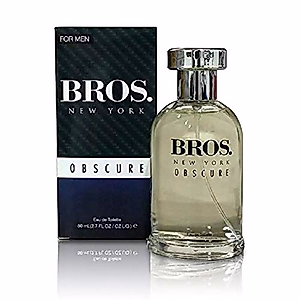 Bros. New York Obscure - Eau De Toilette Spray Perfume, Fragrance For Men- Daywear, Casual Daily Cologne Set with Deluxe Suede Pouch- 2.7 Oz Bottle- Ideal EDT Beauty Gift for Birthday, Anniversary