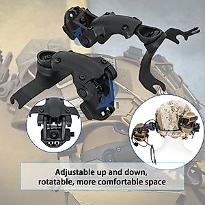 Hearangel ARC Rail Adapter Accessories for Comta III Tactical Headsets Upgade Version Compatible with Ops-Core Fast ARC Rail