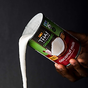 Thai Kitchen Organic Unsweetened Coconut Milk, 13.66 Fl Oz (Pack of 6)
