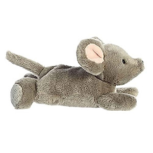 Aurora® Adorable Mini Flopsie™ Missy Mouse™ Stuffed Animal - Playful Ease - Timeless Companions - Gray 8 Inches