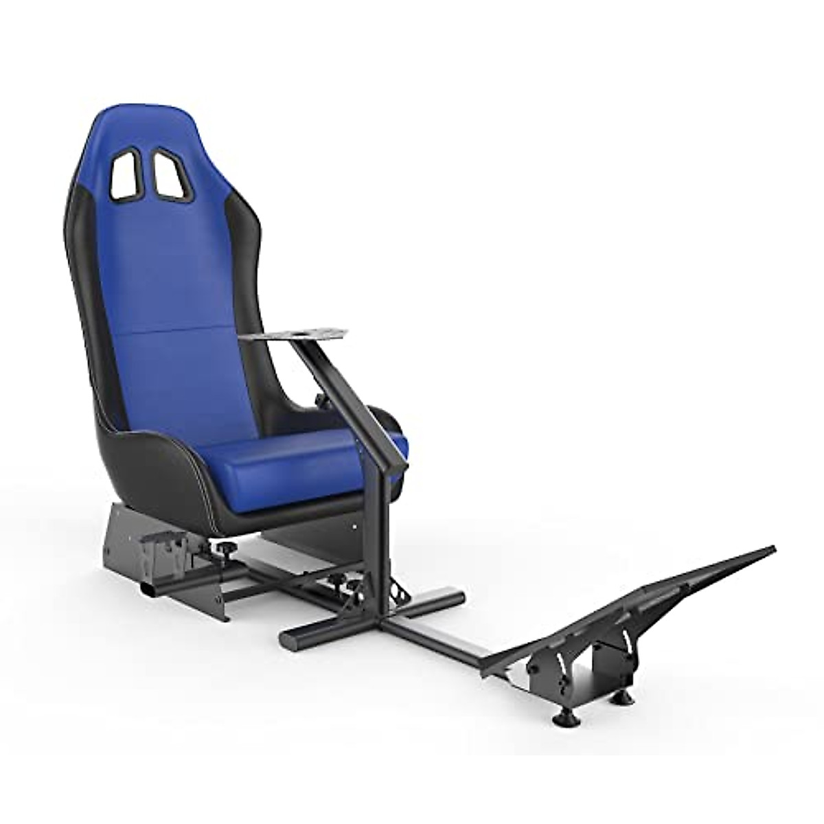 cirearoa Racing Wheel Stand with seat Gaming Chair Driving Cockpit for All Logitech G923 | G29 | G920 | Thrustmaster | Fanatec Wheels | Xbox One, PS4, PC Platforms (Black/Blue)