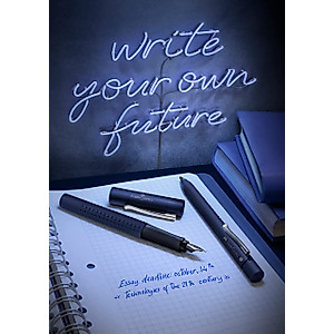 Faber-Castell Grip 2011 Fountain Pen - Extra Fine Nib, Classic Blue, (140807)