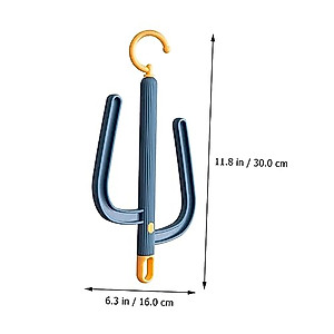 Cabilock Swivel Hook Hanger Multi Purpose Hanger Small Clothes Drying Rack Hanging Hooks Outdoor Shoes Drying Rack Shoes Hooks Slipper Drying Racks abs Portable Slippers to Rotate
