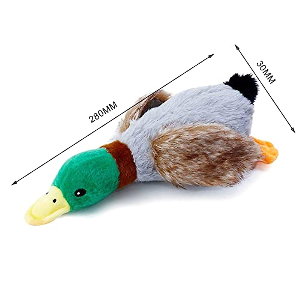 Dog Toys for Aggressive Chewers, Pet Mallard Duck Dog Toy, Squeaky Plush Puppy Dog Toy for Small Dogs (Duck Paw Style)