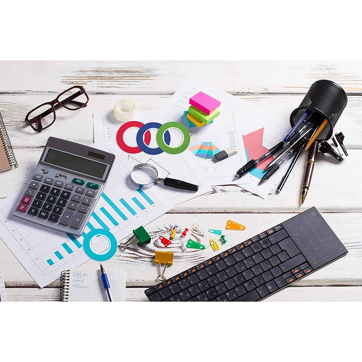 Cridoz 15 Rolls 1/8 Whiteboard Thin Tape Pinstripe Art Tape Dry Erase Board Grid Tape Lines Pinstriping Electrical Marking Tape, Assorted Colors