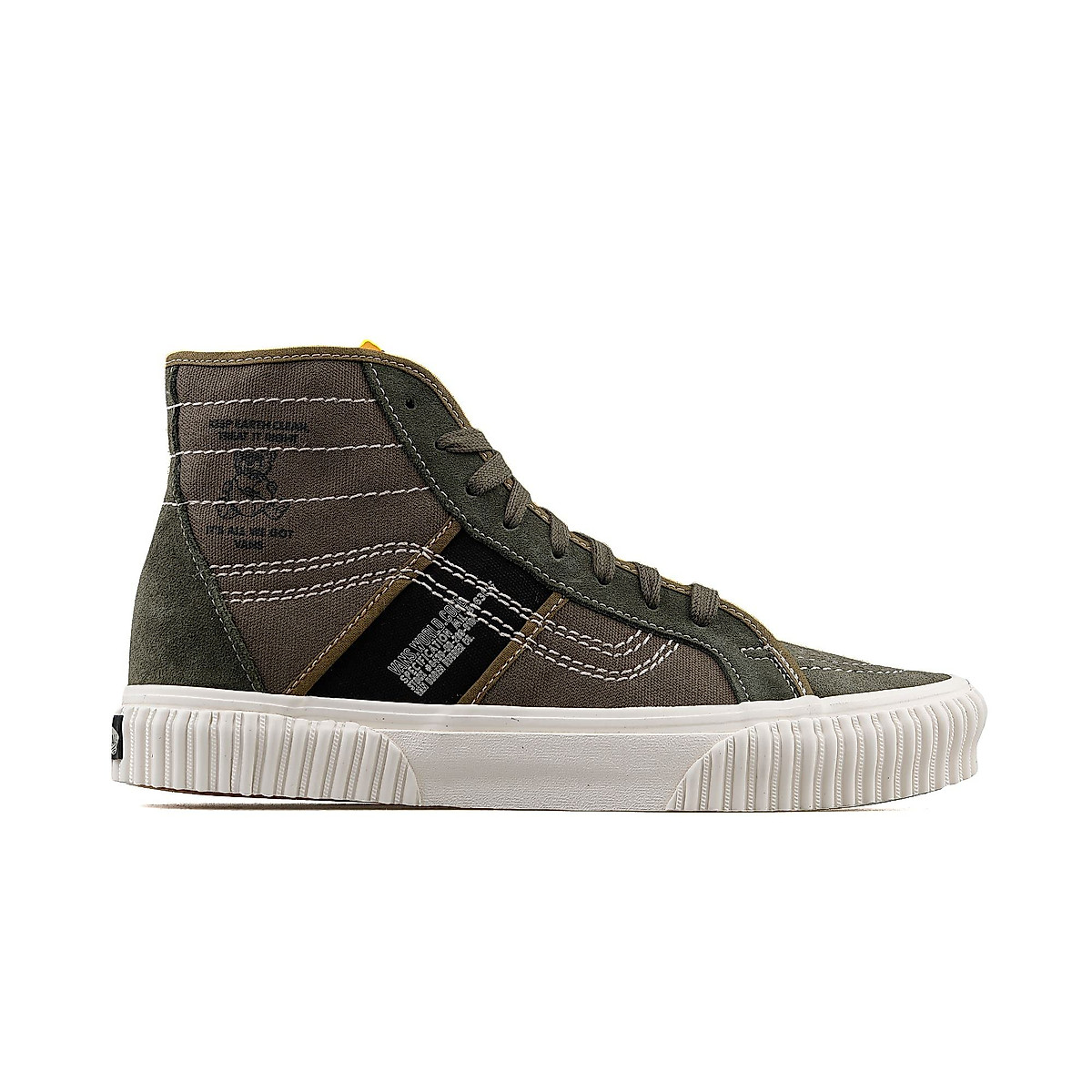 Vans SK8-Hi Gym Issue Unisex Shoes Mens 11/ Womens 12.5, Color: Olive/White