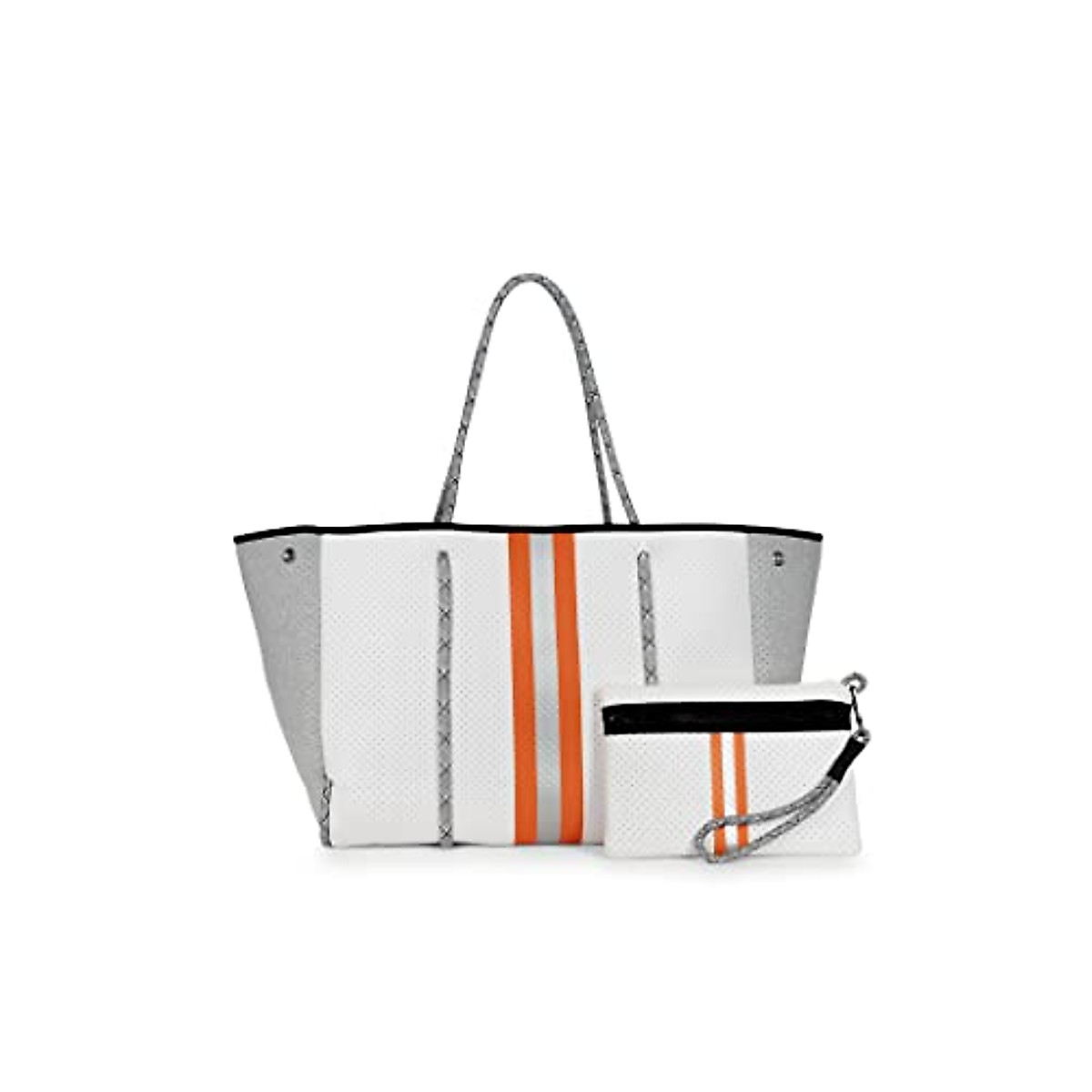 Haute Shore - Greyson Crush Neoprene Tote Bag w/Zipper Wristlet Inside, One_Size