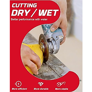 4.5Inch Super Thin Diamond Tile Blade for Cutting Porcelain Tiles Marbles…