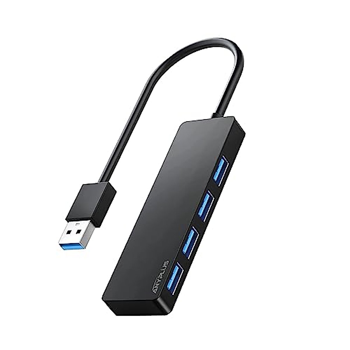 ANYPLUS USB 3.0 Hub, 4 Port USB Hub Splitter,Portable USB Adapter Mini Multiport Expander for Desktop, Laptop, Xbox, Flash Drive, HDD, Console, Printer, PC, Keyboards, HP, Dell