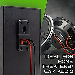 GearIT 14 Gauge Wire (100ft - Black/Red) GPT Automotive Primary Bonded Wire - Copper Clad Aluminum CCA - Car Audio, Speaker Wire, Trailer Harness, Electrical - 100 Feet Total 14ga awg