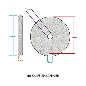 Meat Grinder Knife and Plate Sharpening System (Fine Grind, #8 Meat Grinder Knife and Plate Sharpening System)