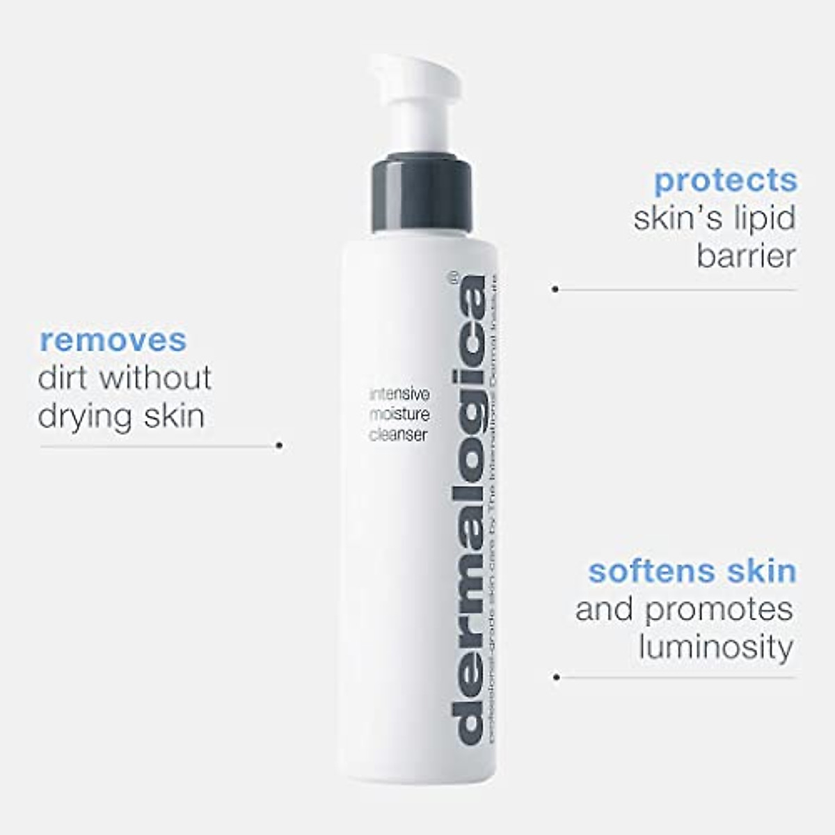Dermalogica Intensive Moisture Cleanser (10 Fl Oz) Hydrating Face Wash for Dry Skin - Cleans Skin Leaving it Feeling Smoother, Softer, and More Luminous