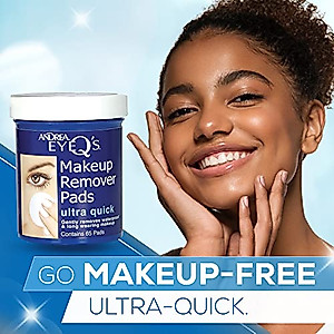 Andrea Eye Q's Ultra Quick Eye Makeup Remover Pads, 65-Count (Pack of 6)