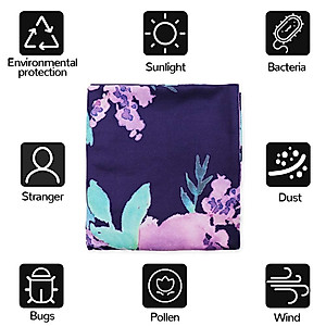 TANOFAR Baby Car seat Cover and Seat Strap Covers for Babies,Purple Flower, Car seat Canopy & Seat Belt Covers