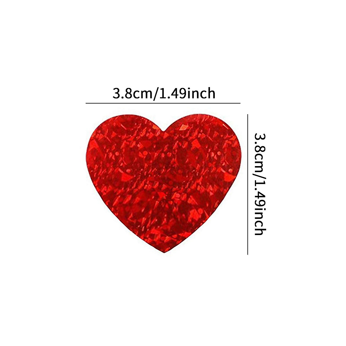 500 Pieces Heart Shaped Label Stickers,Heart Decorative Stickers,Use for Valentines Day Decor,Decorating Envelopes, Gift Boxes, Cards, Letters, Postcards, Scrapbooks, Handmade Crafts